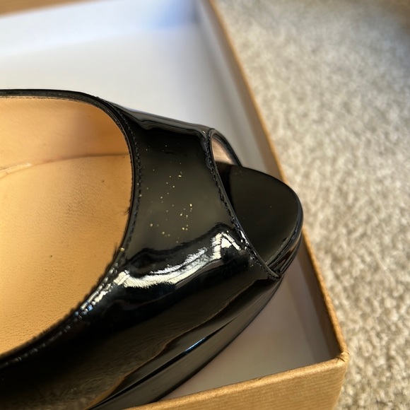 Christian Louboutin | Shoes | Christian Louboutin Lady Peep Patent Calf 365 | Poshmark